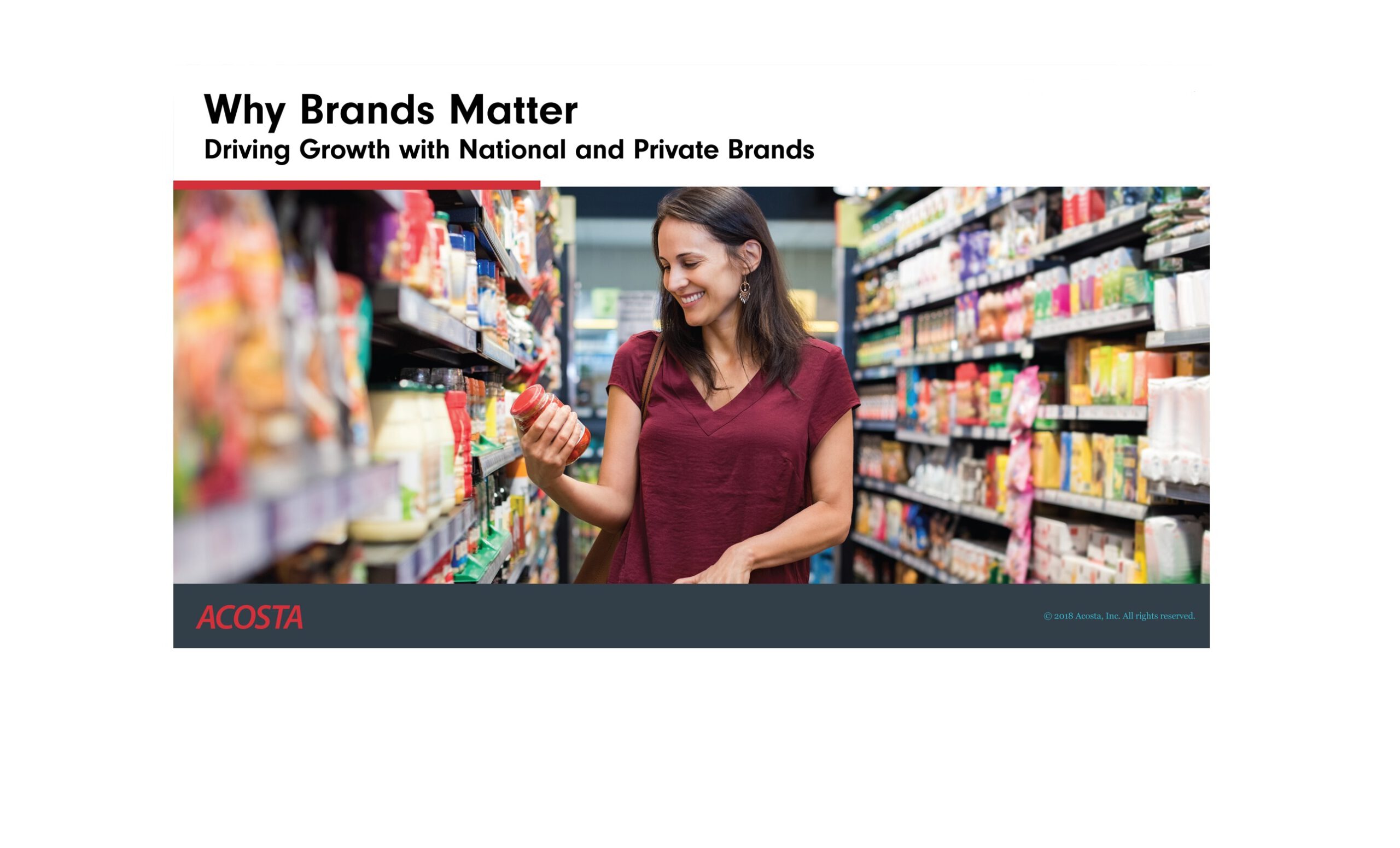 National brands drive revenue growth, Acosta report finds - SmartBrief